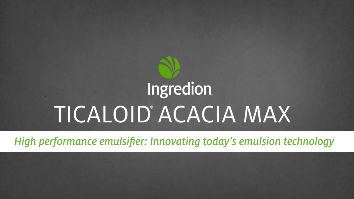 Video: TICALOID® Acacia Max: High performance emulsifier